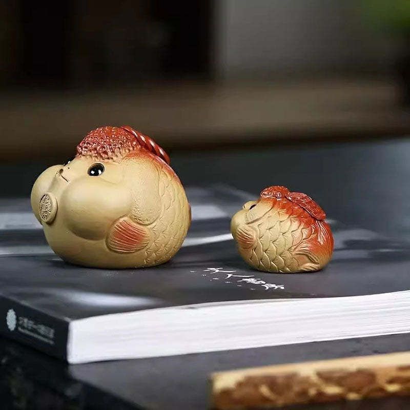 Bubble Fish Purple Clay Tea Pet – ClayPurple