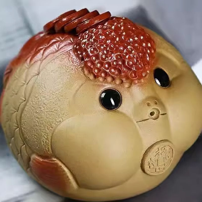 Bubble Fish Purple Clay Tea Pet – ClayPurple