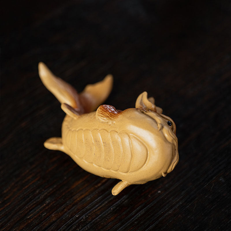 Carp Leaping Purple Clay Tea Pet – ClayPurple