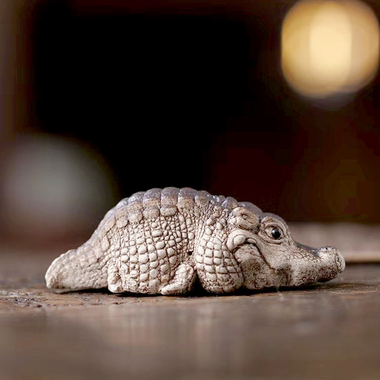 Lazy Crocodile Clay Tea Pet – ClayPurple