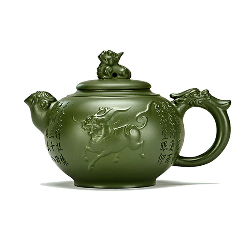 Kirin & Dragon Purple Clay Teapot – ClayPurple