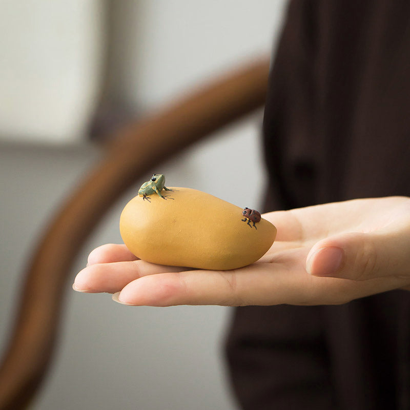 Mango & Frog Purple Clay Tea Pet – ClayPurple