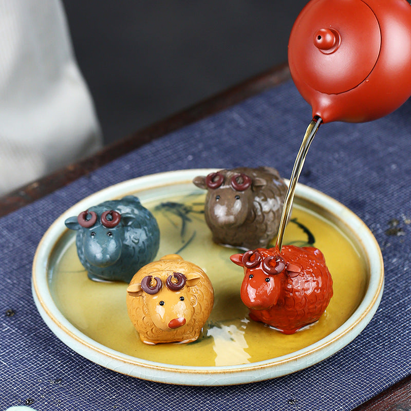 Money Sheep Purple Clay Tea Pet – ClayPurple