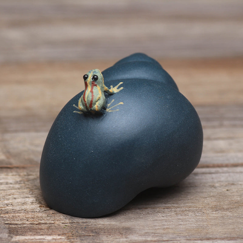 Snails & Frog Purple Clay Tea Pet – ClayPurple