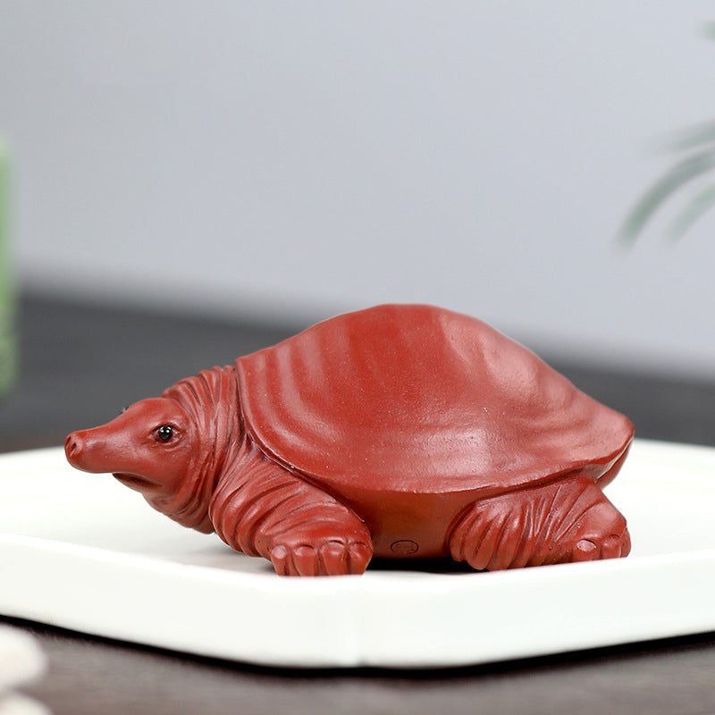 Softshell Turtle Purple Clay Tea Pet – ClayPurple
