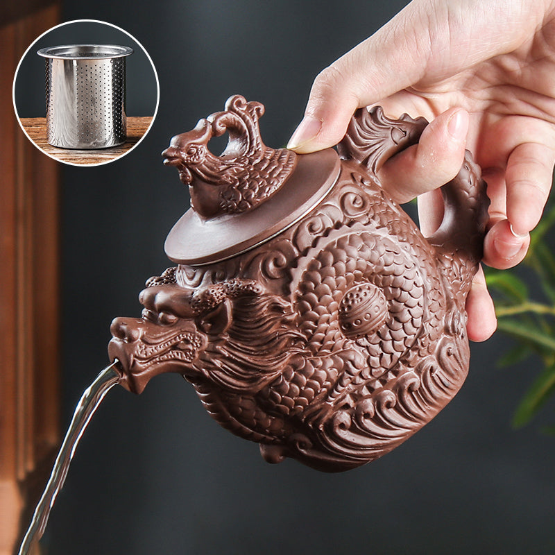 Legendary Dragon Purple Clay Teapot – ClayPurple