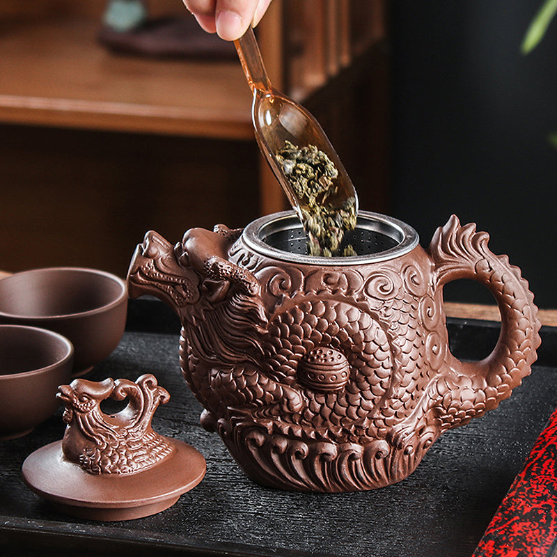Legendary Dragon Purple Clay Teapot – ClayPurple