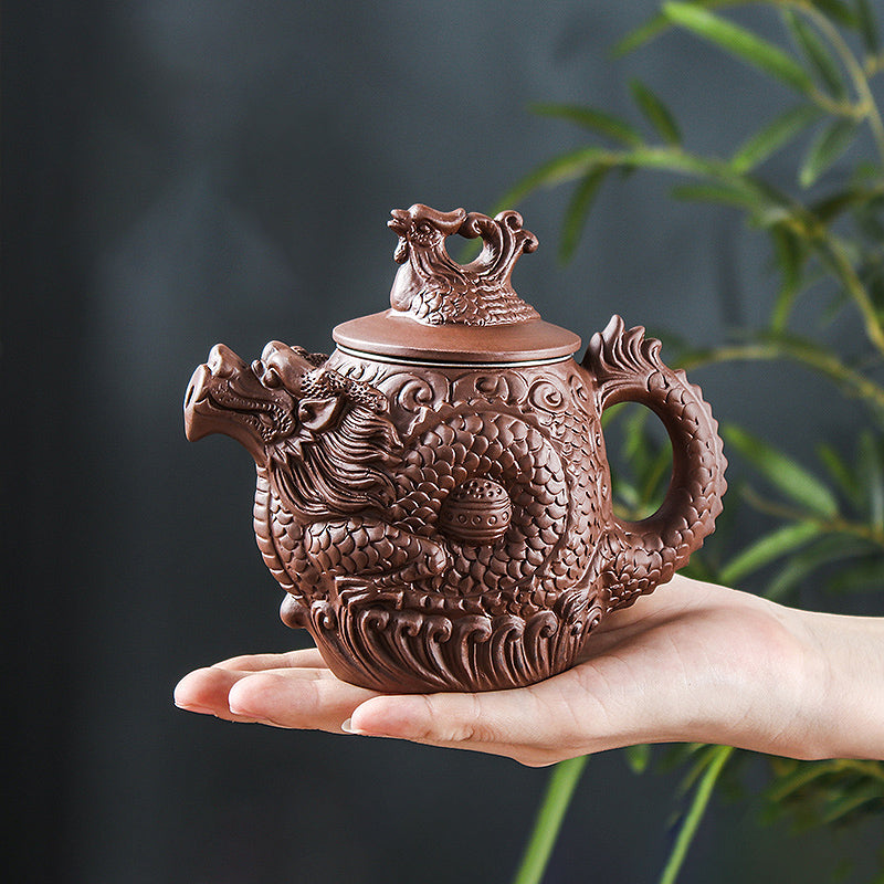 Legendary Dragon Purple Clay Teapot – ClayPurple