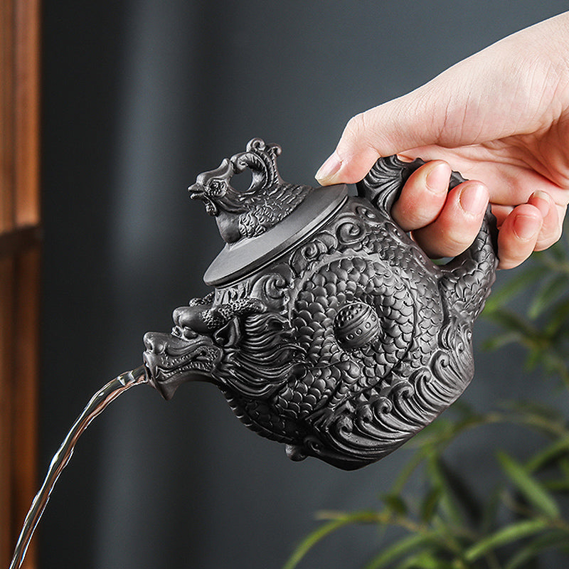Legendary Dragon Purple Clay Teapot – ClayPurple