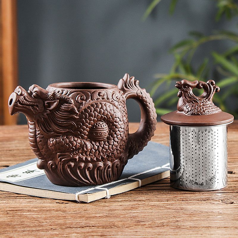 Legendary Dragon Purple Clay Teapot – ClayPurple