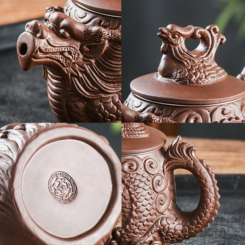 Legendary Dragon Purple Clay Teapot – ClayPurple