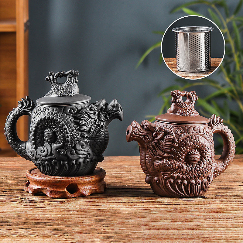 Legendary Dragon Purple Clay Teapot – ClayPurple